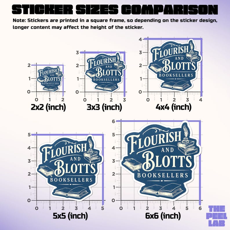 Flourish and Blotts Sticker, Wizard School, Magical Book, Reader Lover ...