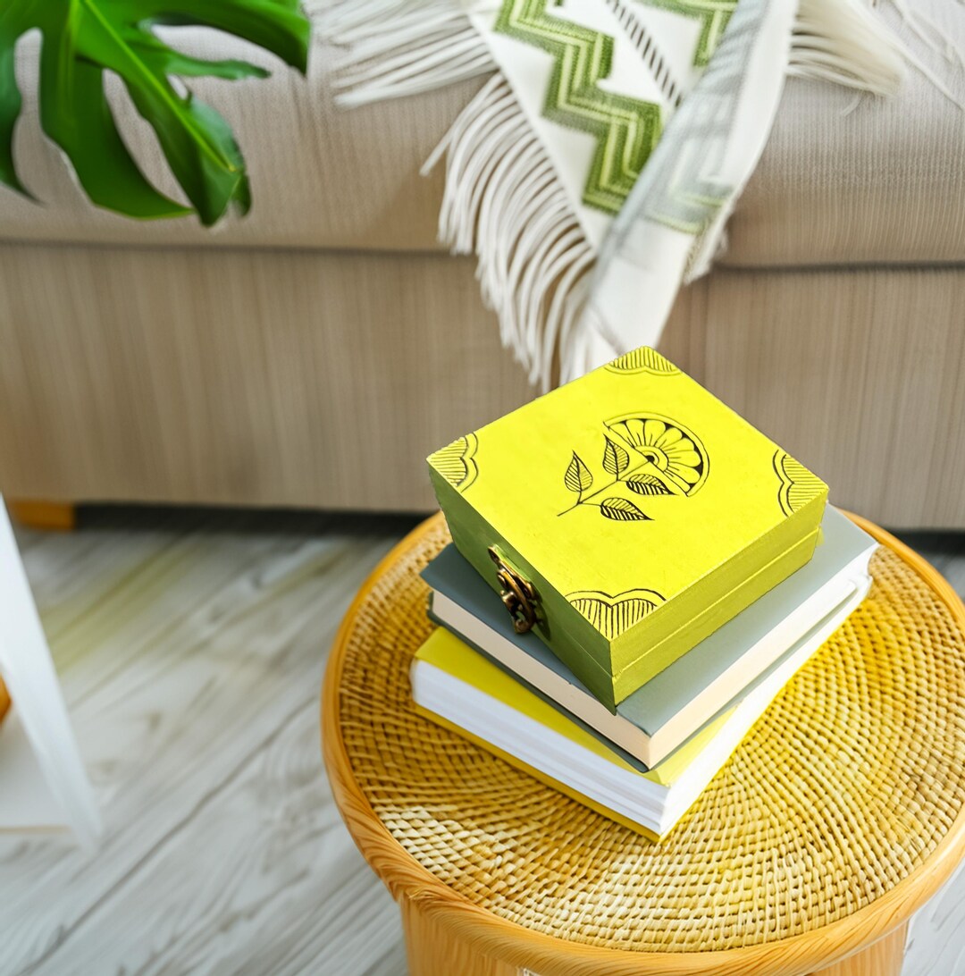 Hand-painted Wooden Storage Boxes | Traditional & Elegant | Multiple ...