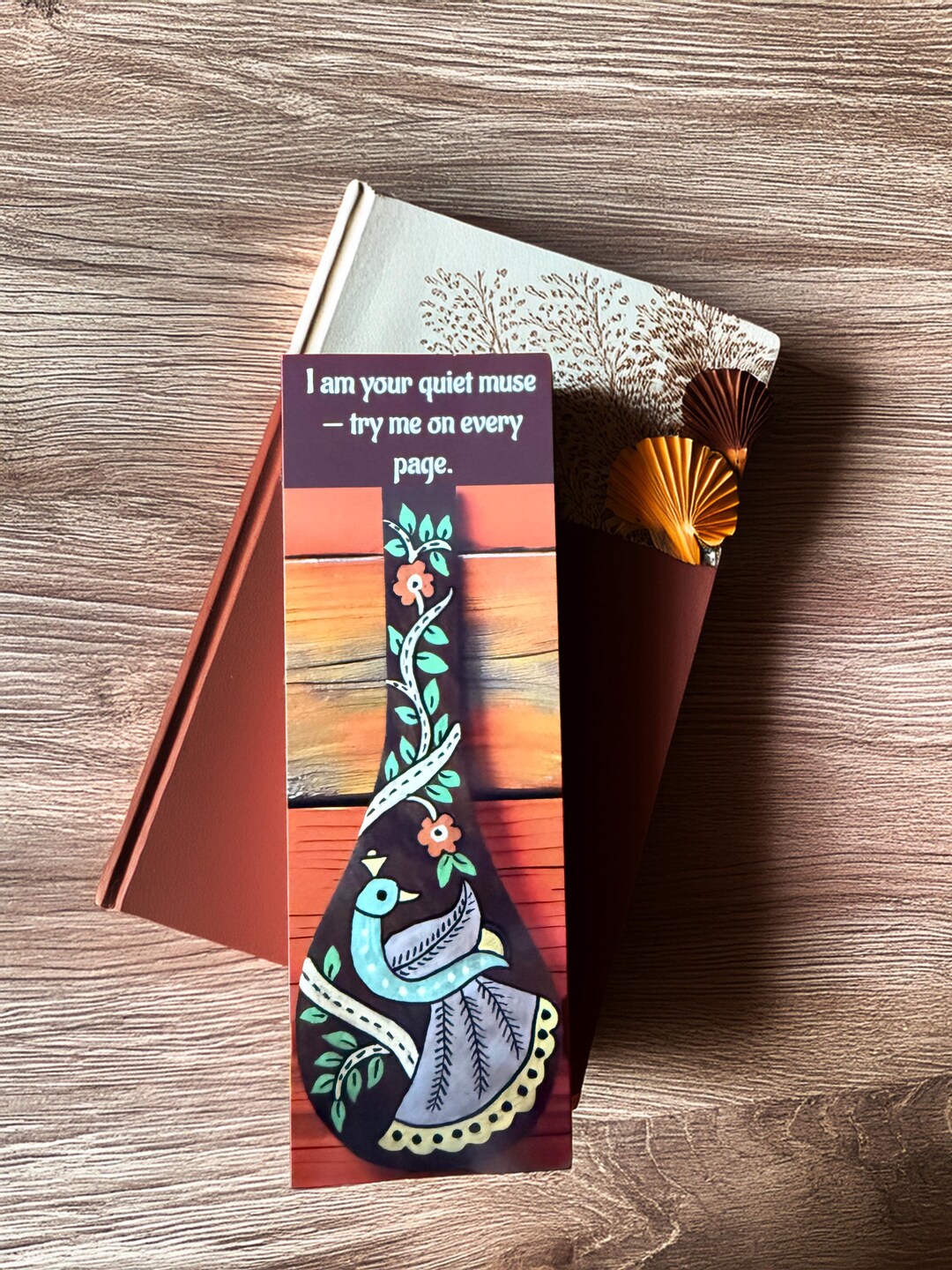 Madhubani Art Bookmark: Handcrafted Indian Folk Art With Tassel - Etsy