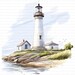 125 Lighthouses Clipart Bundle Printable High Quality JPG Card Making ...