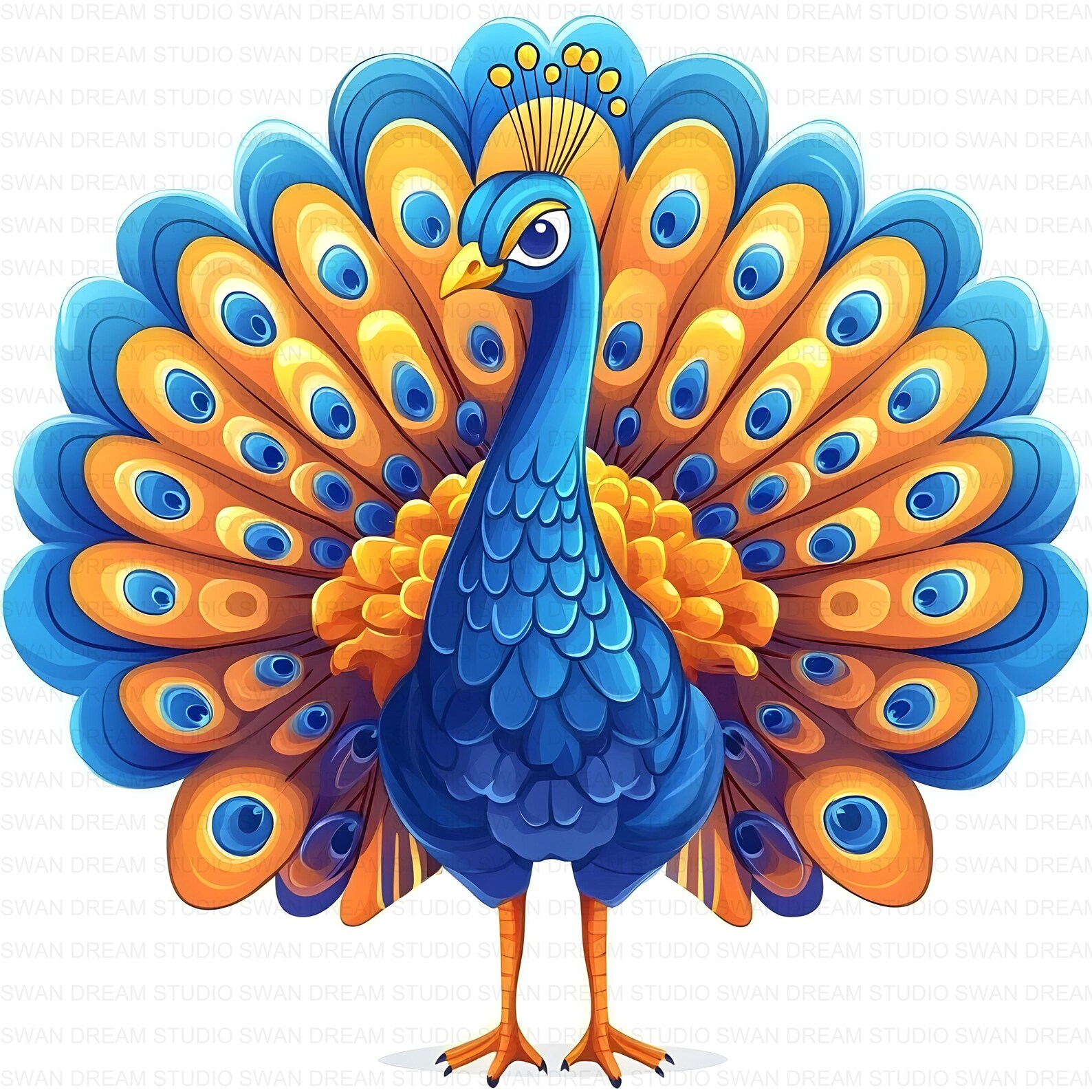 123 Beautiful Cute Peacock Clipart Bundle Printable High Quality JPG ...