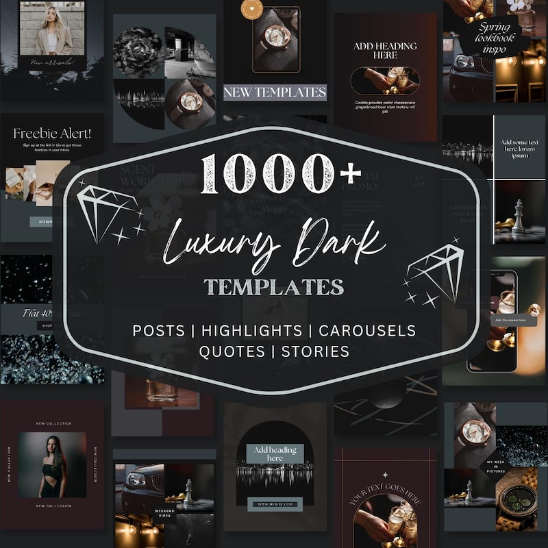 Moody Graphic Social Media - Etsy