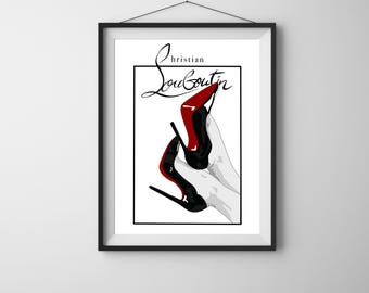 Louboutin Heels Poster: Stiletto Fashion Print (digital Download) - Etsy