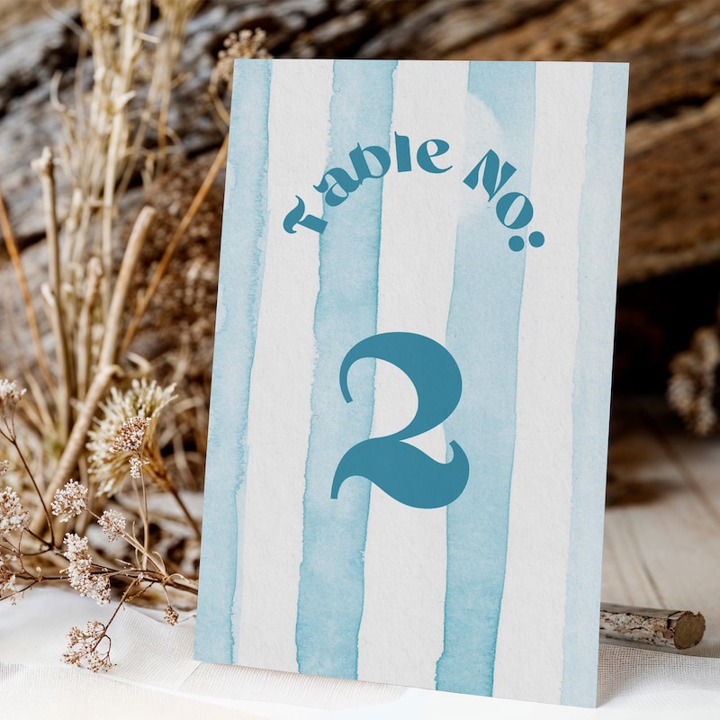 Beach Table Numbers - Etsy