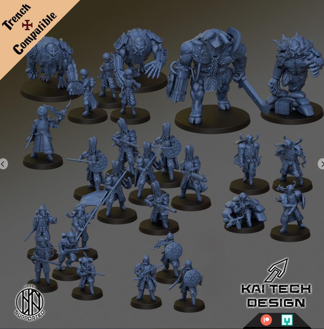 Sultanate Army Bundle- Kai Tech Designs - Trench Compatible. - Etsy