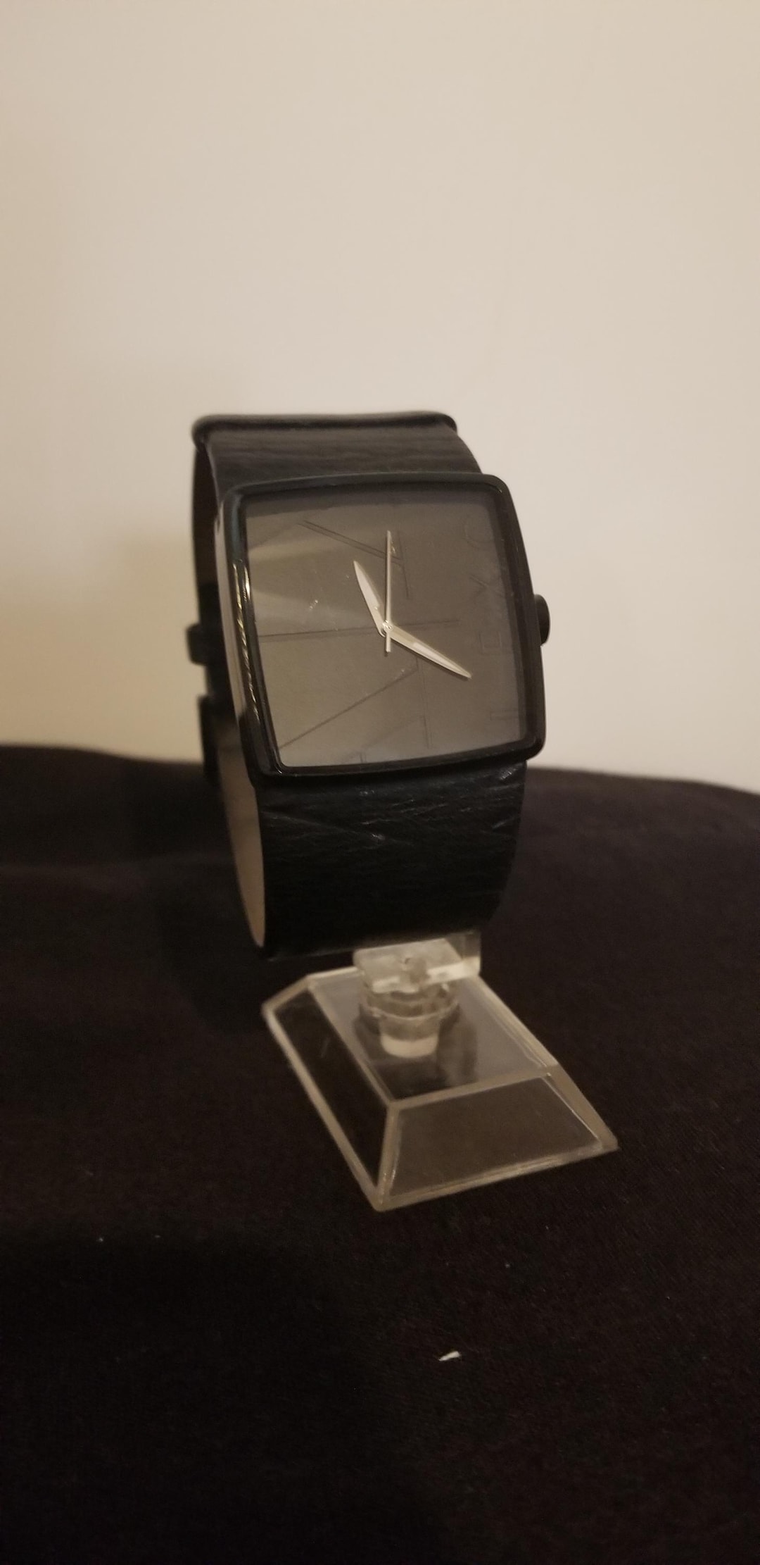 Armani Exchange AX Black Dial Black Leather Watch AX6002. - Etsy Canada