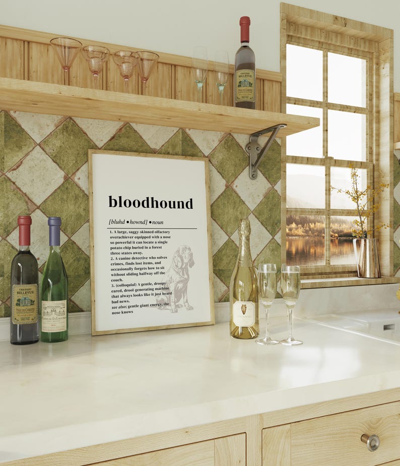 The Bloodhound: A Definition of Devotion| Bloodhound Dictionary Art ...