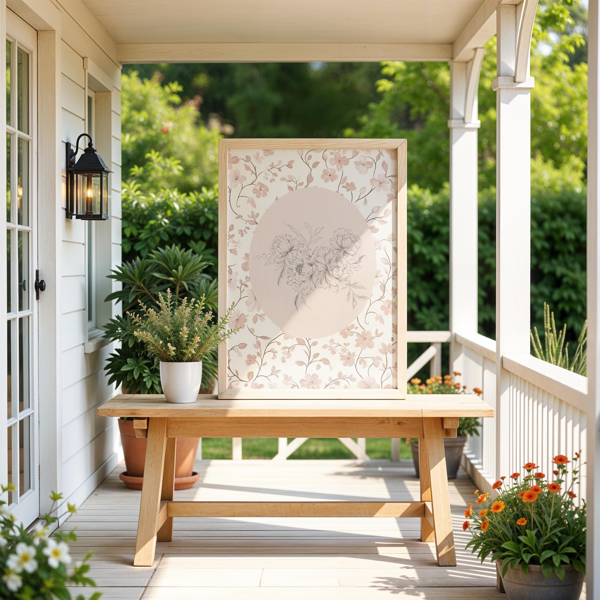 Dusty Rose Cottagecore Peony Print – Vintage Floral Wall Art With ...