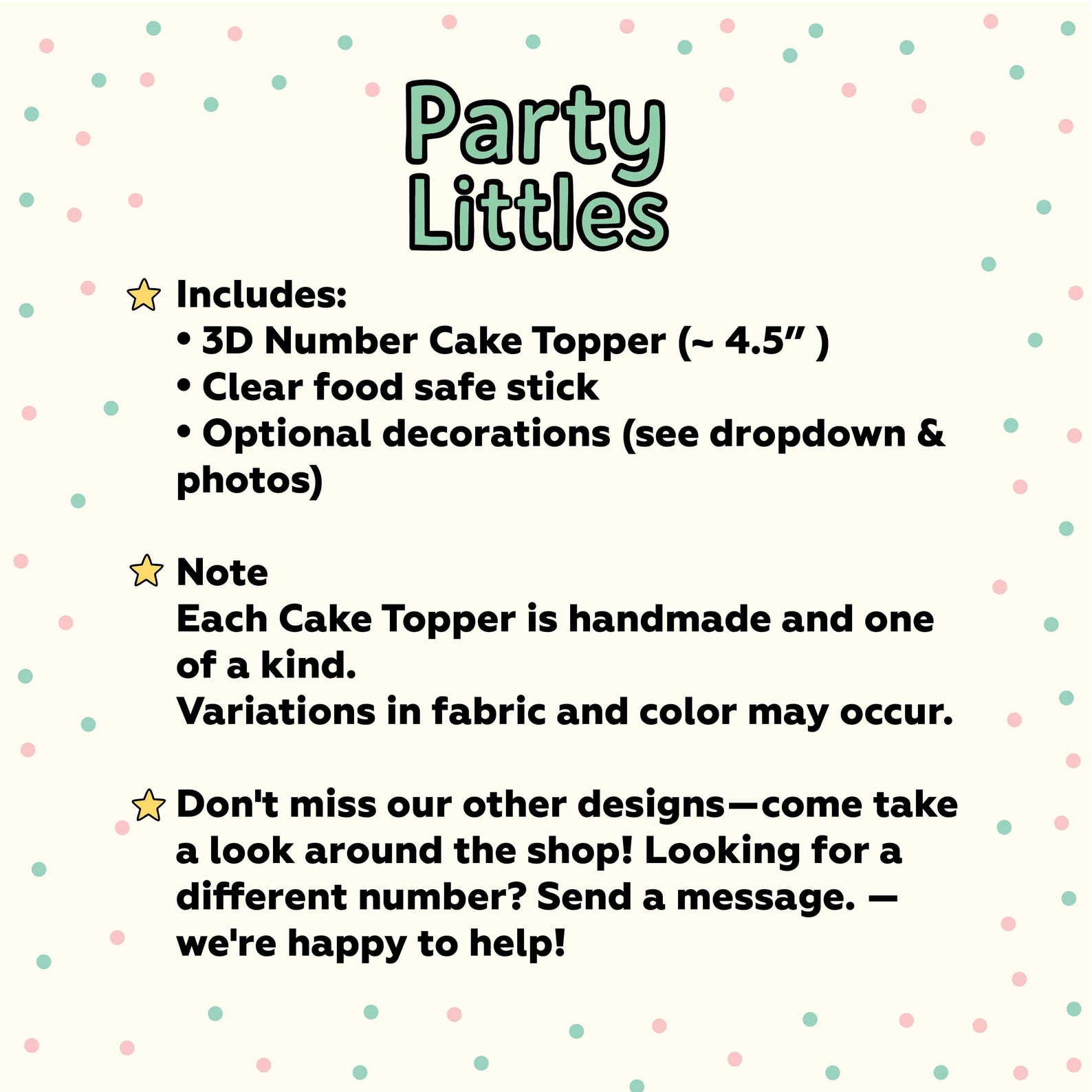 3D Number Polka Dot Cake Topper First Birthday Polka Dot Rainbow Smash ...