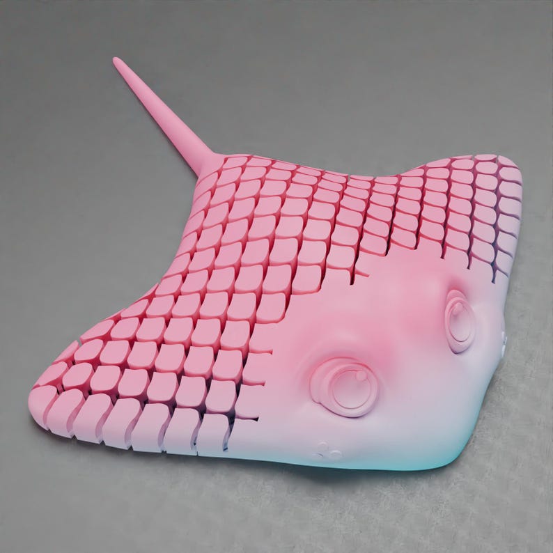 Flexible Articulated Fish Cartoon 3D Model STL File – Cute Printable ...