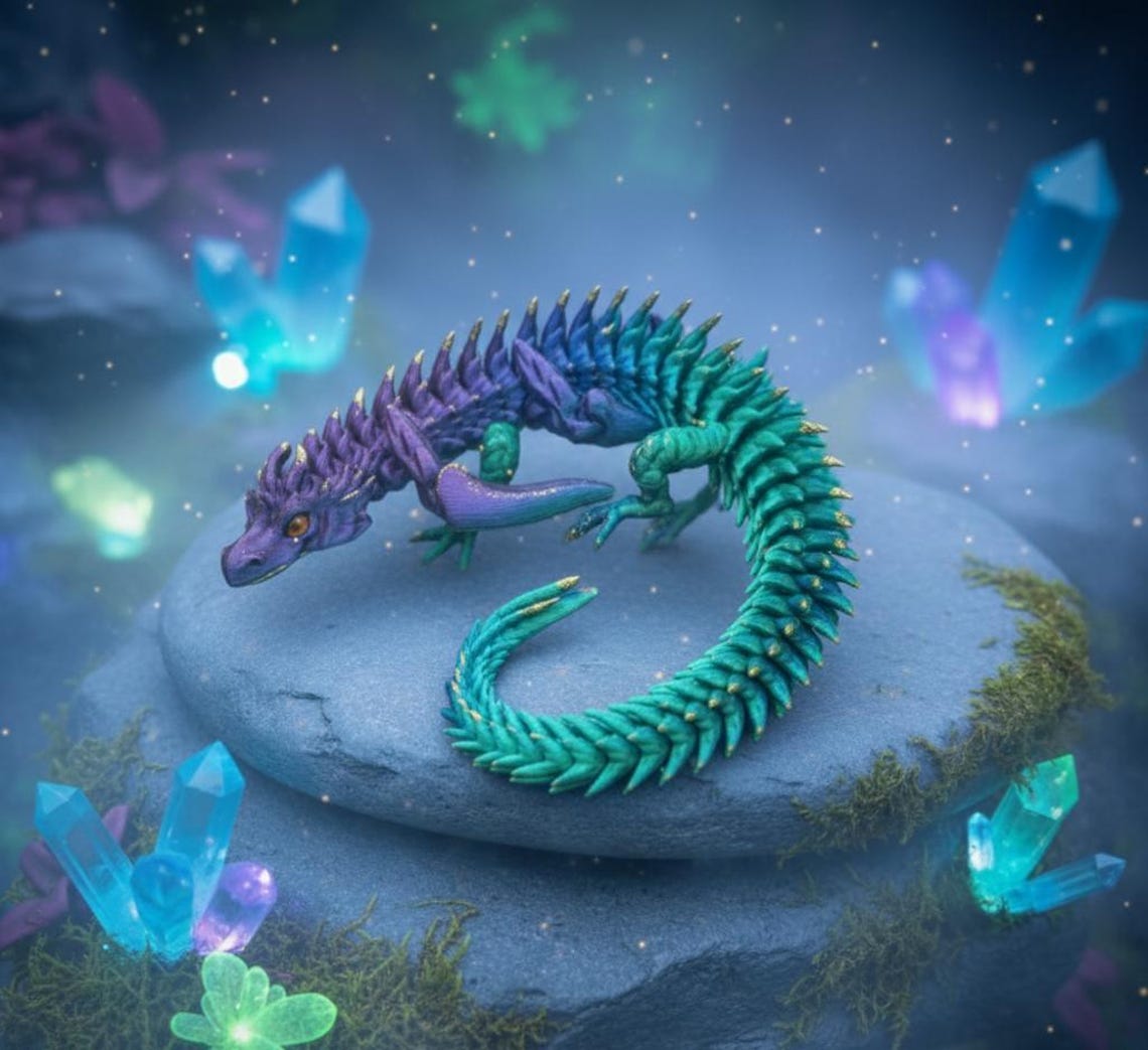 Flexible Articulated Sea Dragon 3D Model STL File – Mythical Sea ...
