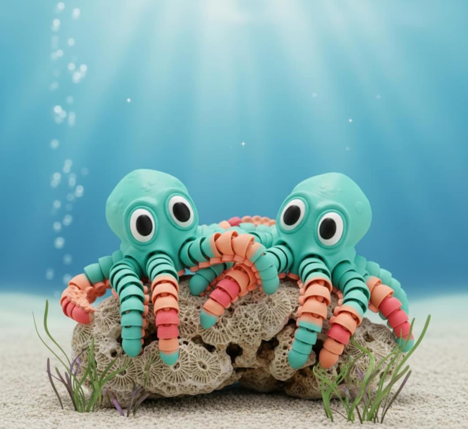 Articulated Cute Octopus STL File for 3D Printing, STL Print Files ...