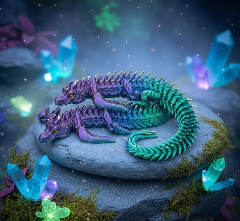 Flexible Articulated Sea Dragon 3D Model STL File – Mythical Sea ...