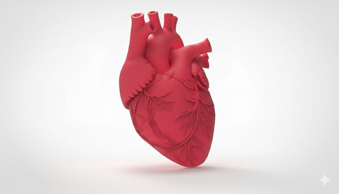Anatomical Human Heart STL | Valentine Medical Heart Model Original ...