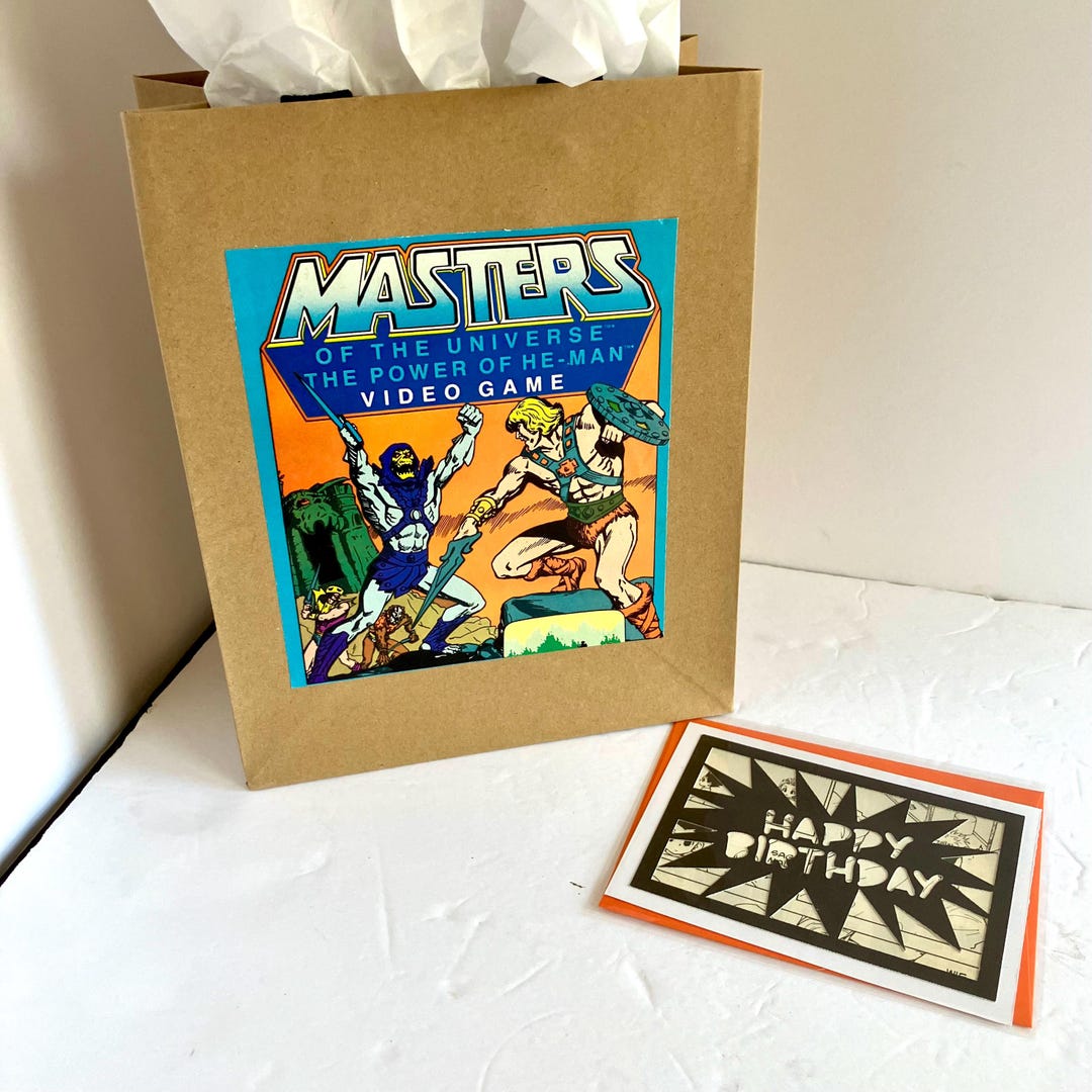 Masters of the Universe Book Gift Bag and Greeting Card - Etsy