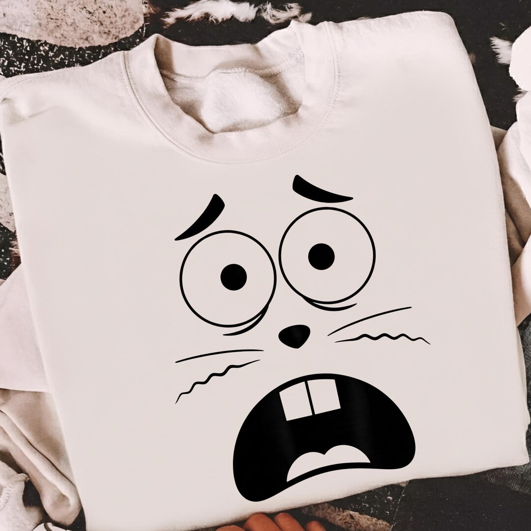 Scared Rabbit Pumpkin Face PNG | Funny Rabbit Sublimation Design ...