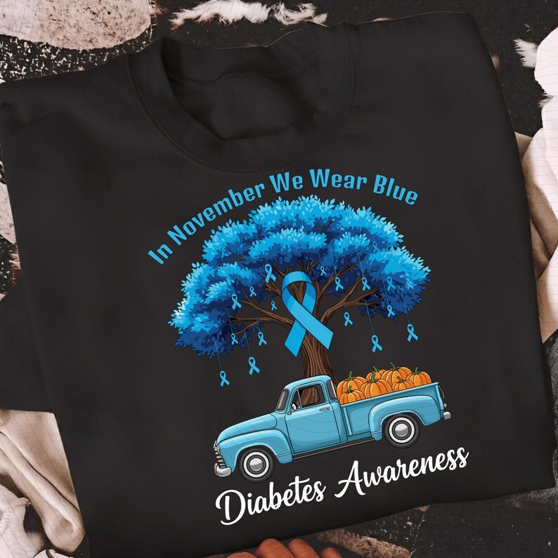 Diabetes Awareness Png, in November We Wear Blue, Diabetes Support ...