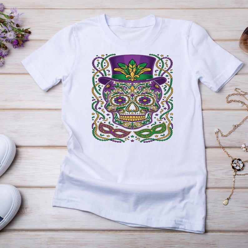 Mardi Gras Skull PNG: Sugar Skull Clipart Png Festival Mask Design ...