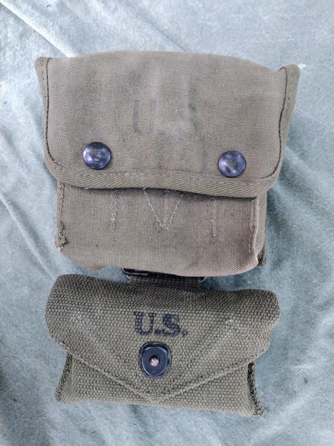 Original WWII WW2 M2 Jungle First Aid Kit Pouch & Post M1942 Carlisle ...