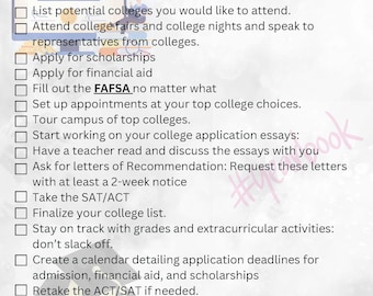 Senior Survival High School Graduation Guide | Printable Planner PDF ...