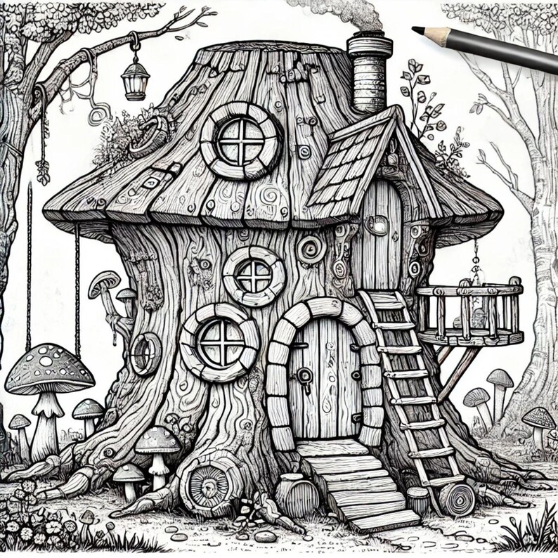 Tiny Home for Tiny Creatures – Printable Coloring Book | Creative ...