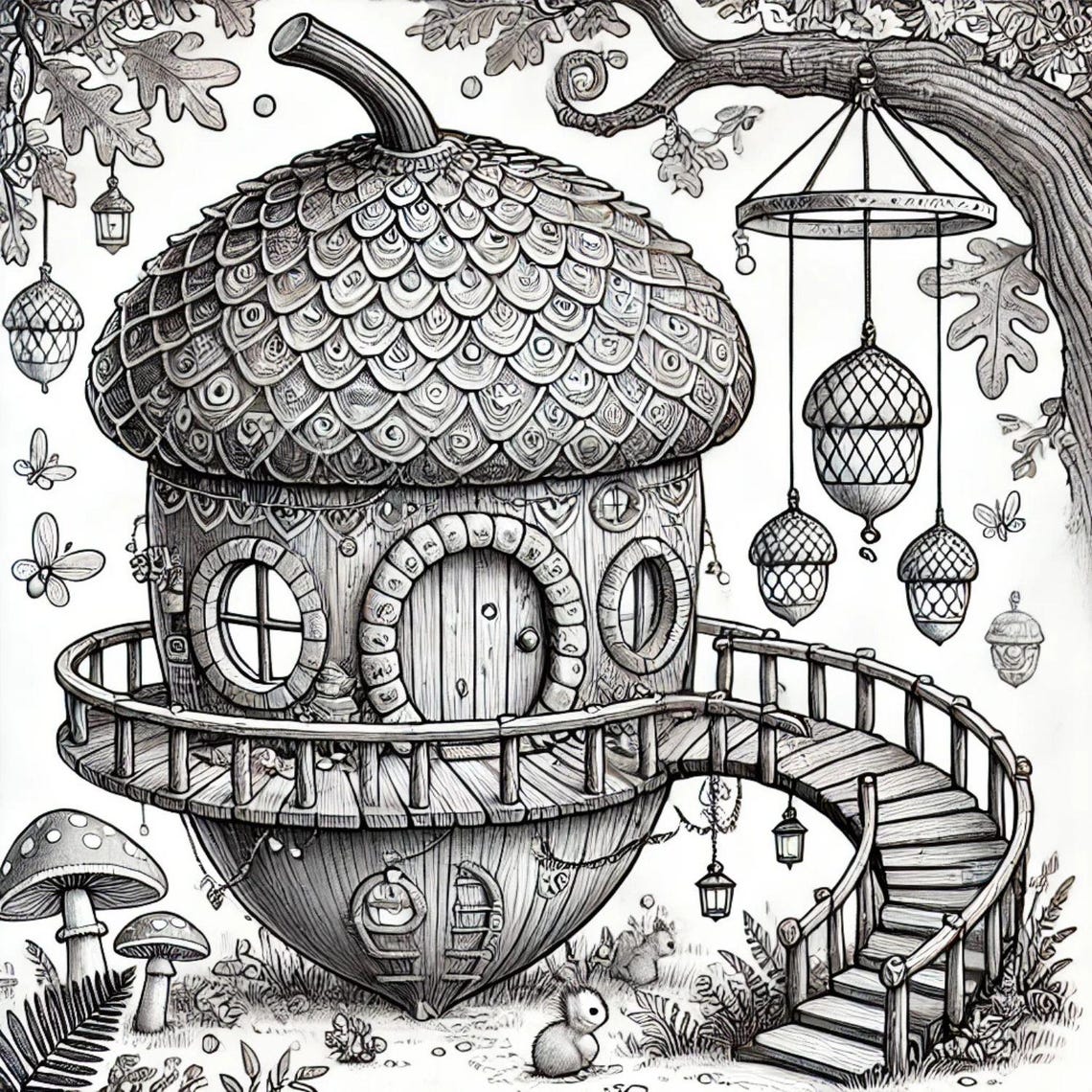 Tiny Home for Tiny Creatures – Printable Coloring Book | Creative ...