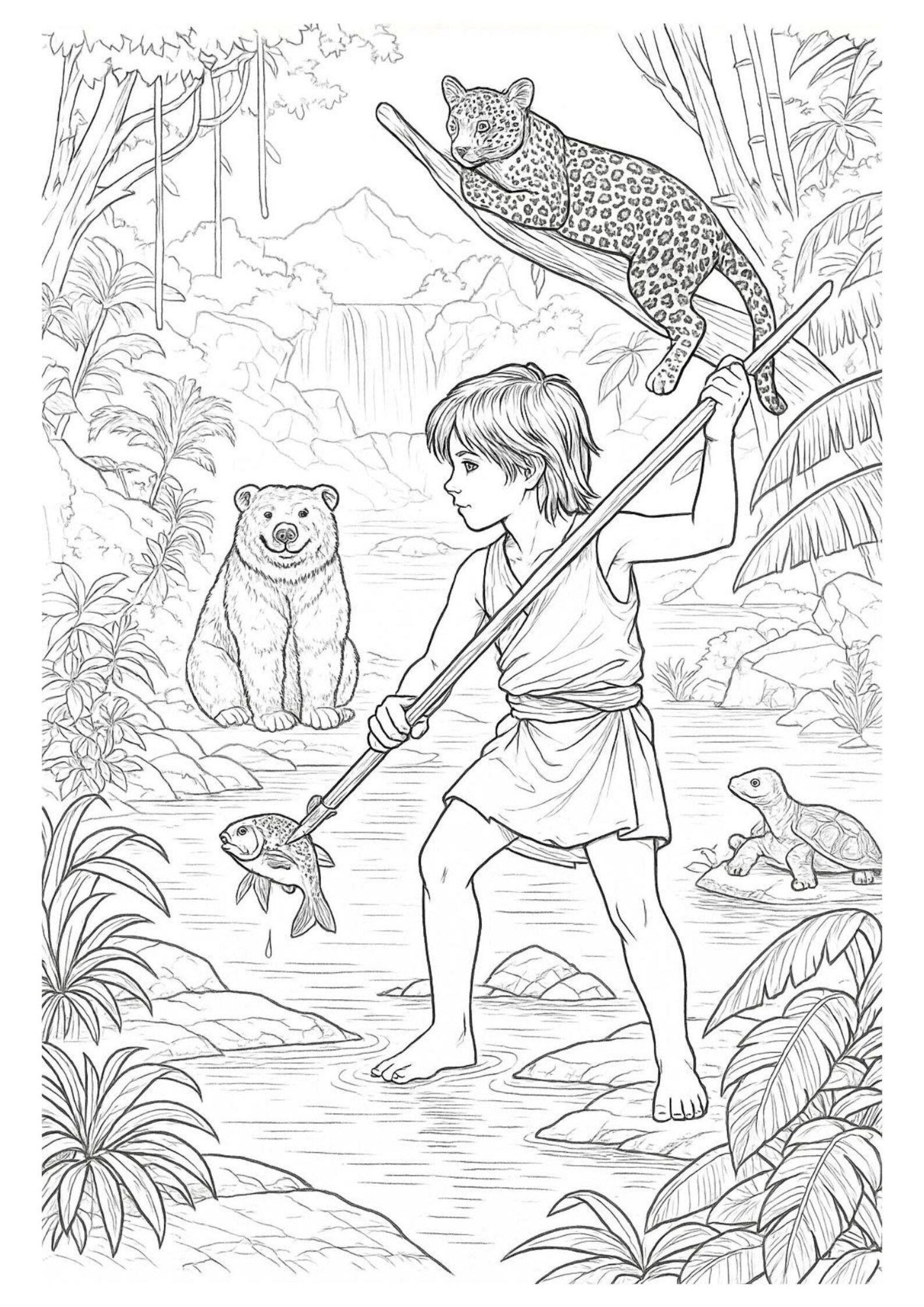 The Jungle Book Coloring & Story Book – Classic Adventure for Kids ...