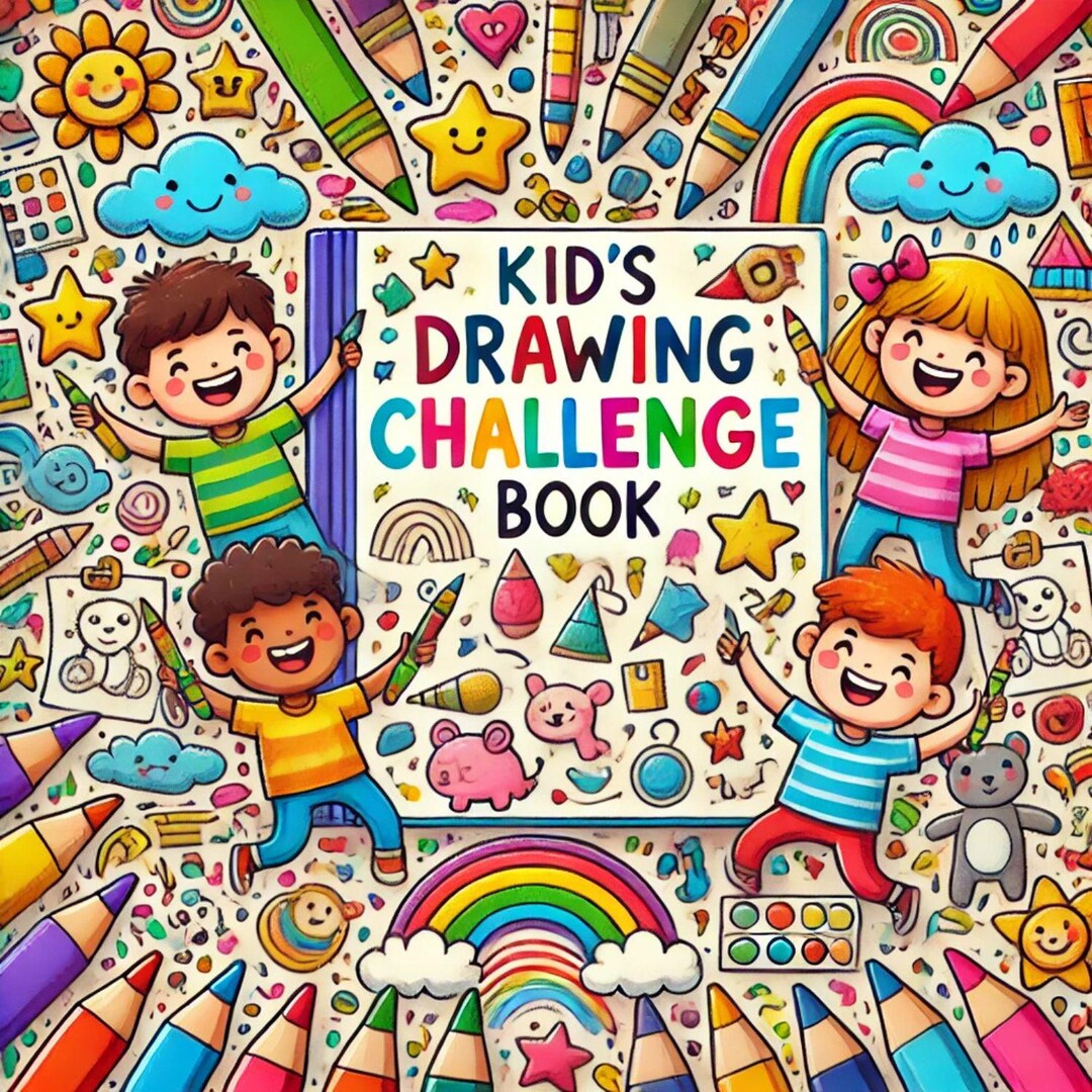 Drawing Challenges for Kids Printable Creativity Boosting Coloring Book ...