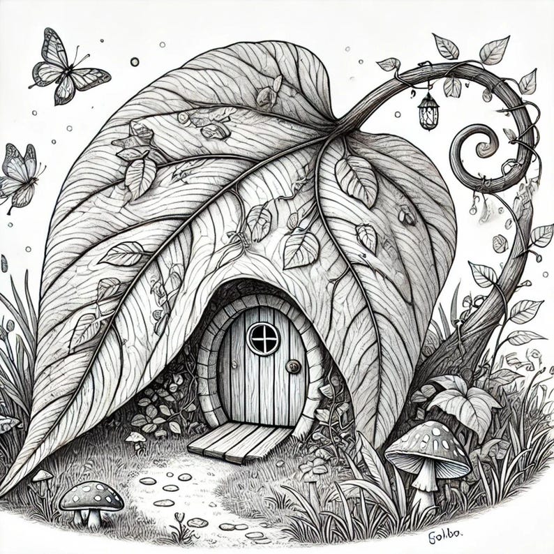 Tiny Home for Tiny Creatures – Printable Coloring Book | Creative ...