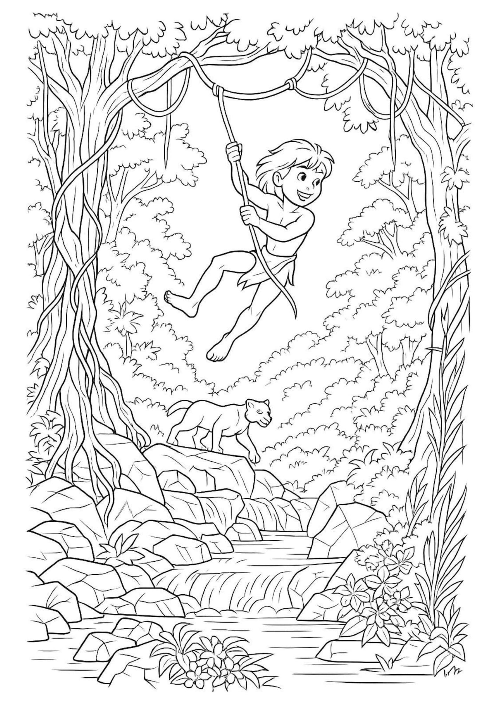 The Jungle Book Coloring & Story Book – Classic Adventure for Kids ...