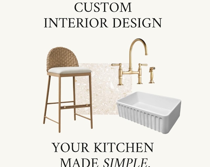 Premade Modern Kitchen Mood Board Design, Virtual Interior Design ...