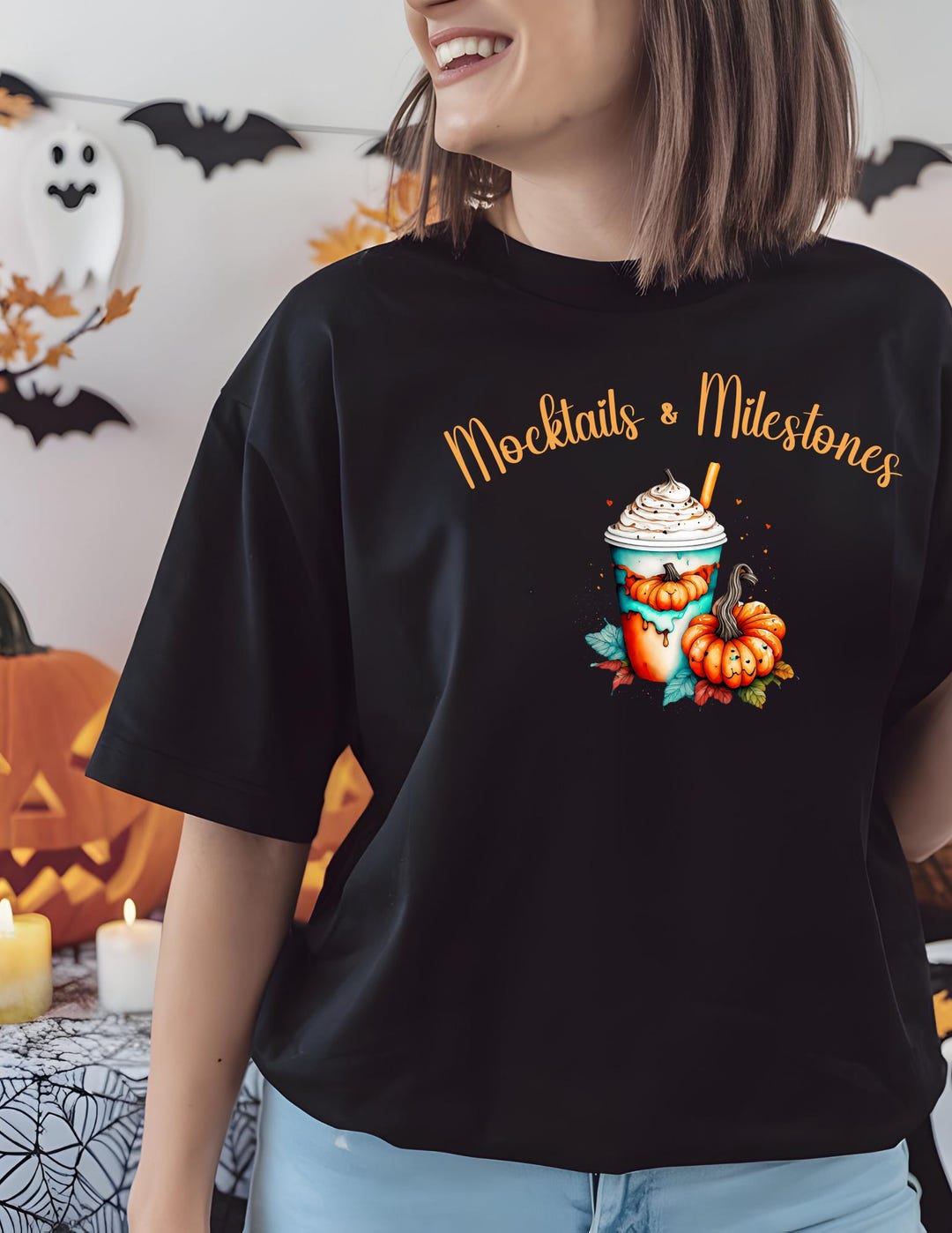 Mocktails & Milestones T-shirt | Sober October Tee | Sobriety Recovery ...