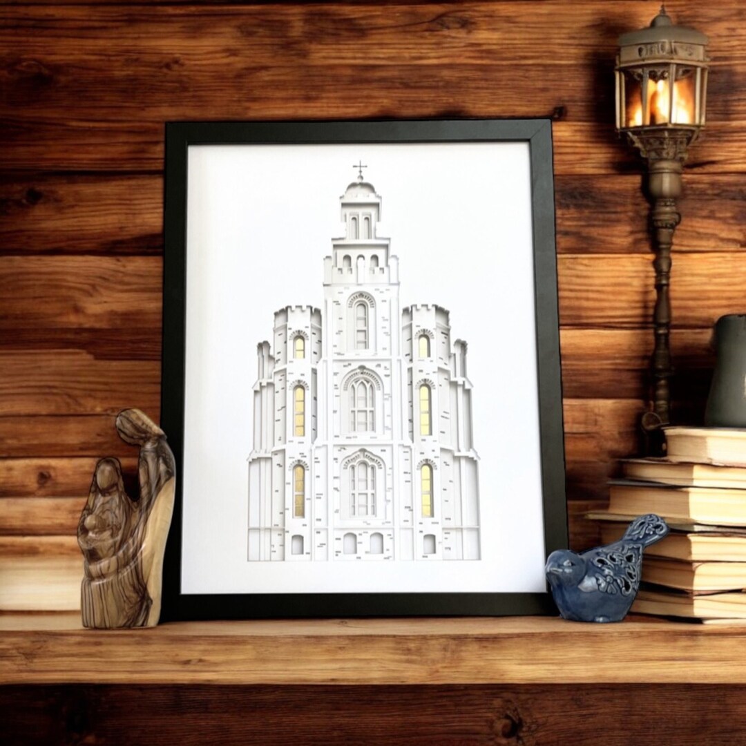 Logan Temple Art | Laser Cut Temple | Paper Cut Logan, UT Temple ...