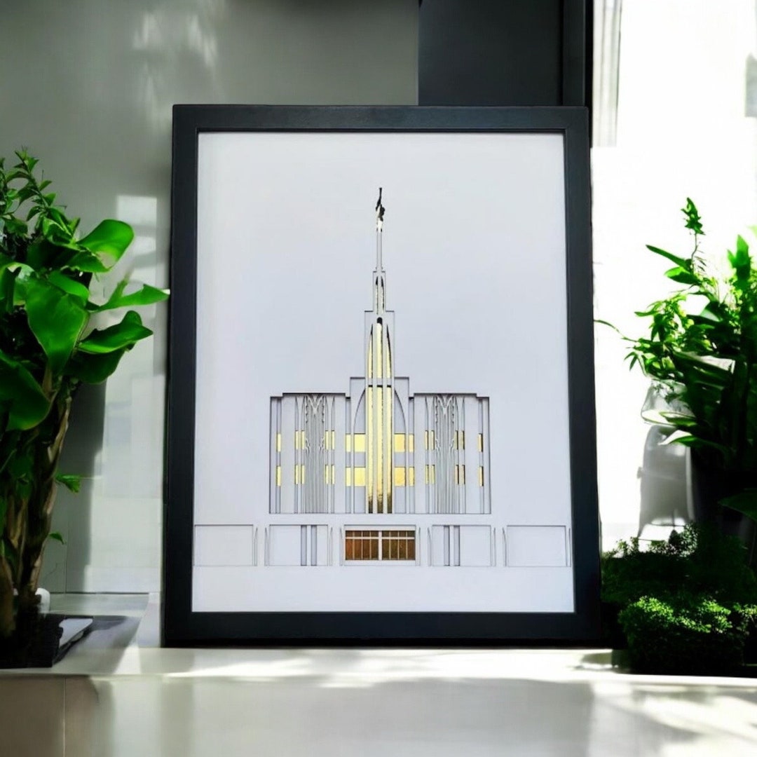 Seattle Temple Art | Paper Cut Temple Art | Paper Cut Seattle WA Temple ...