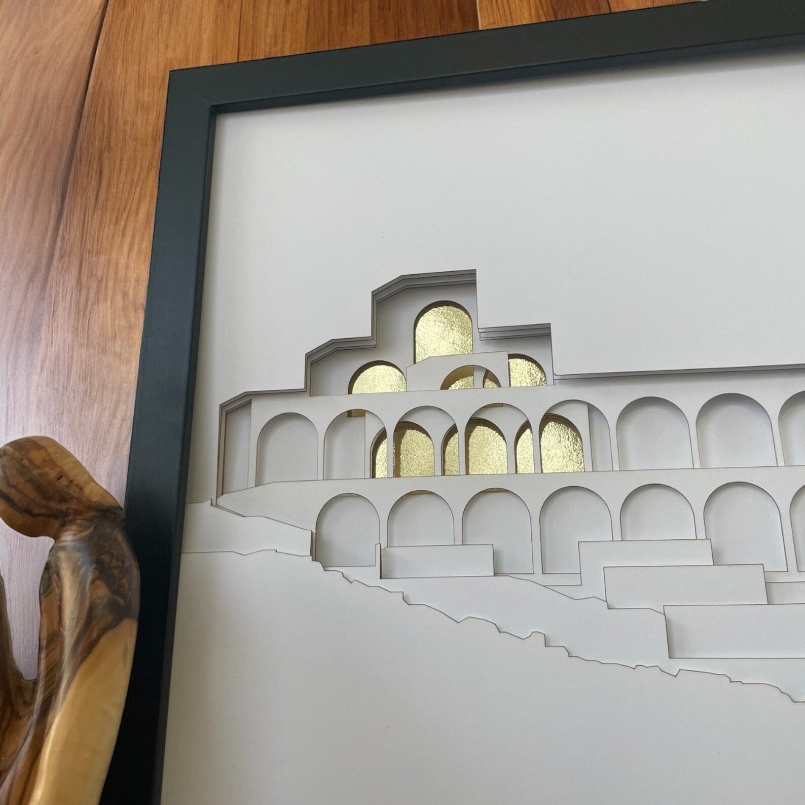 Wedding Temple Art | Shadow Box Temples | Minimalist Design Temple ...