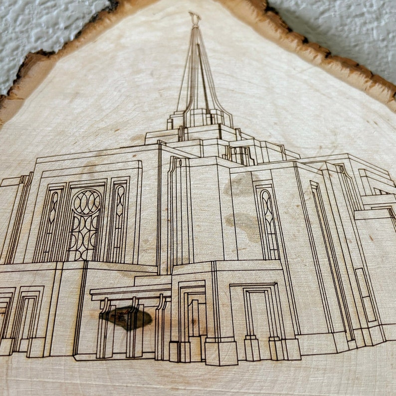 Wooden Temple | Wedding Temple Art | Line Art Temples | Minimalist ...