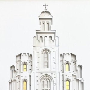Logan Temple Art | Laser Cut Temple | Paper Cut Logan, UT Temple ...