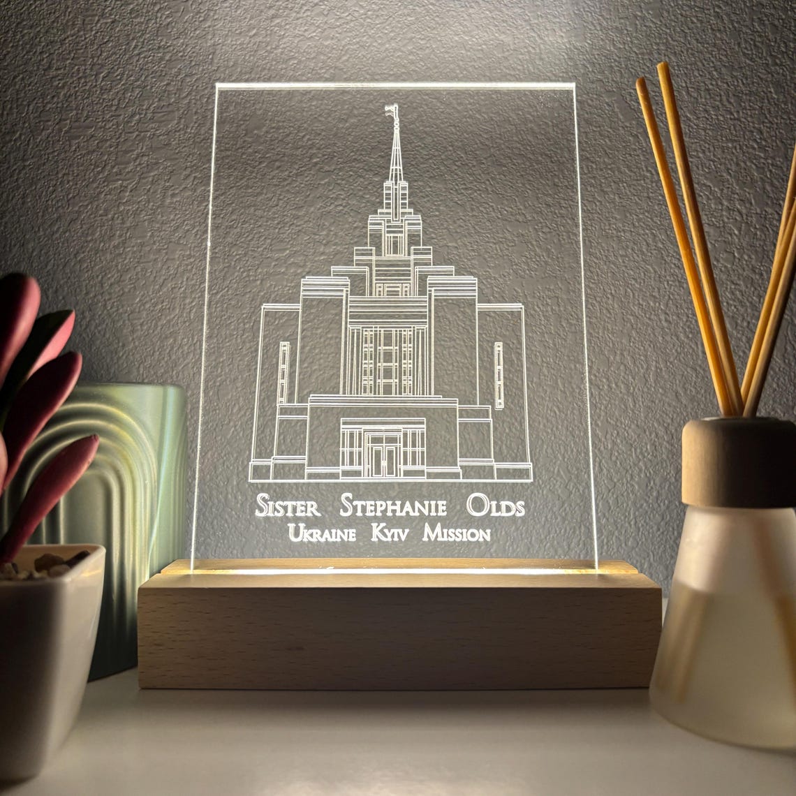Personalized LDS Temple Night Light: Special Temple Gift - Etsy