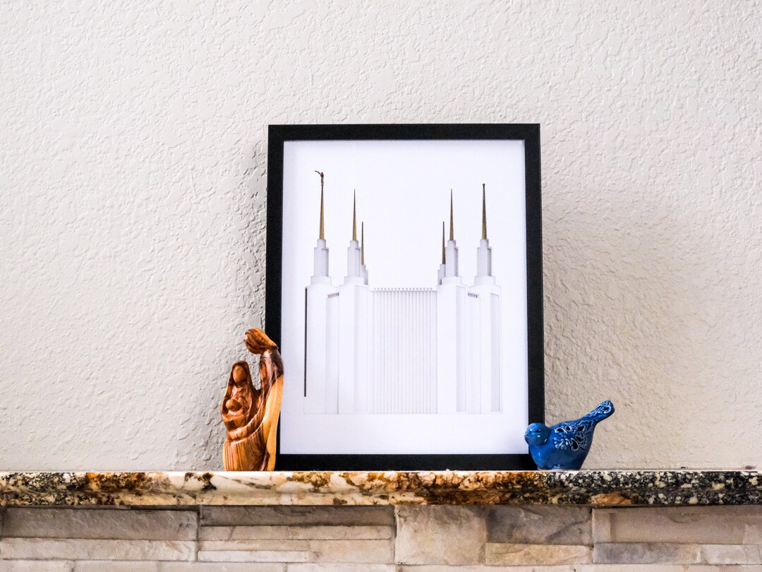 Washington D.C. Temple Art Laser Cut Temple Paper Cut - Etsy