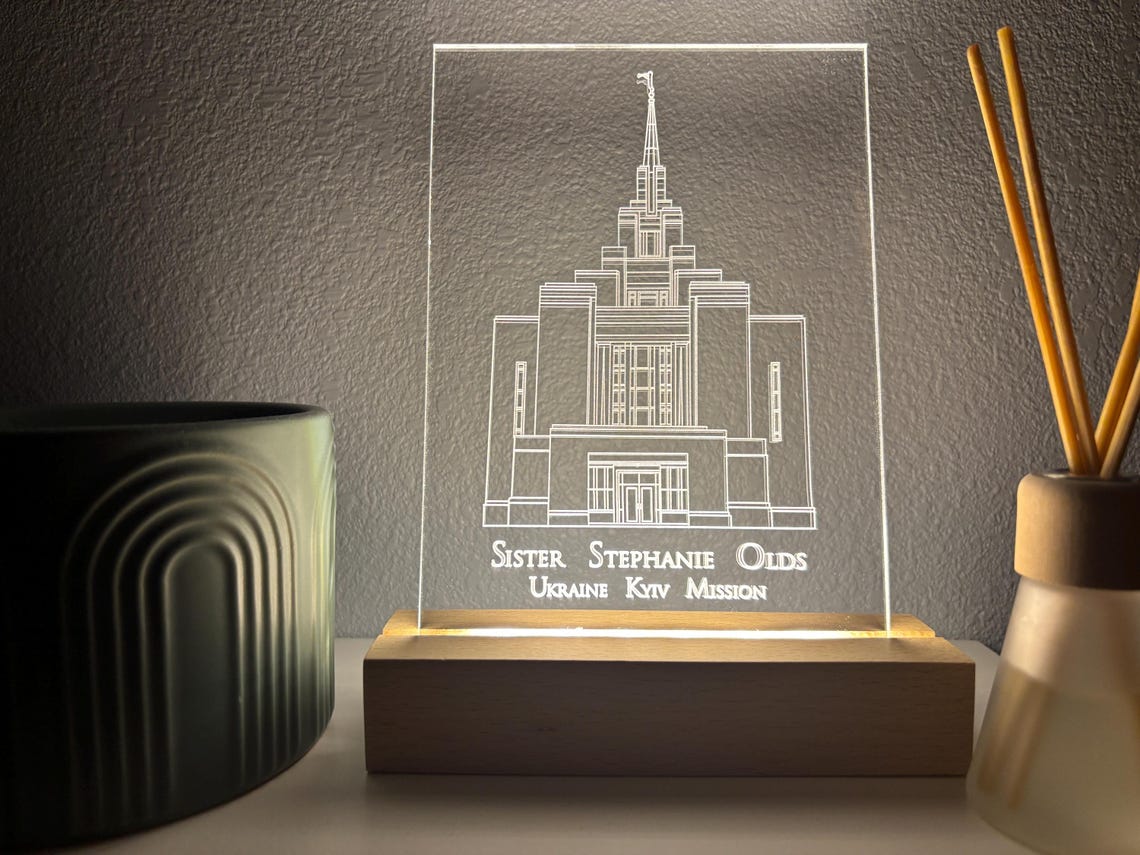 Personalized LDS Temple Night Light: Special Temple Gift - Etsy