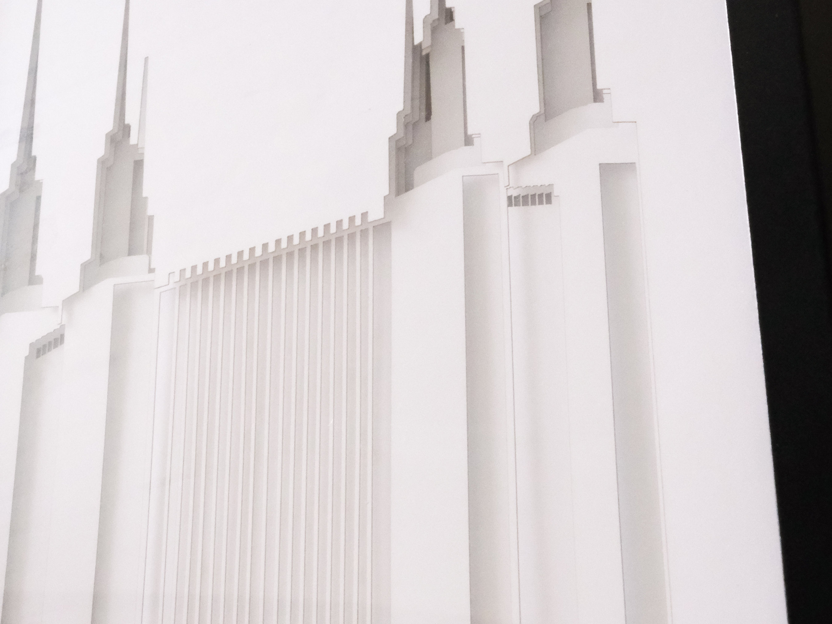 DIY LDS Temple Art Wedding Temple Art Shadow Box Temples Minimalist ...