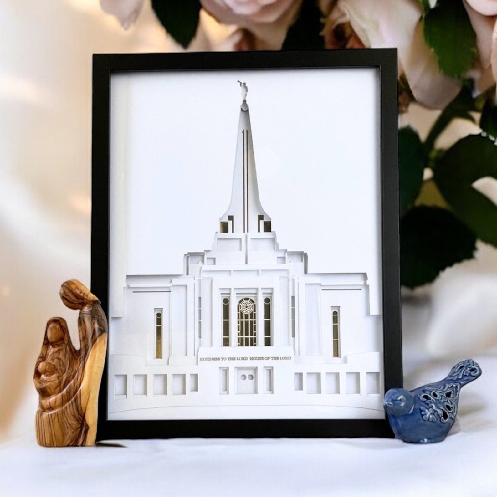 Wedding Temple Art | Shadow Box Temples | Minimalist Design Temple ...