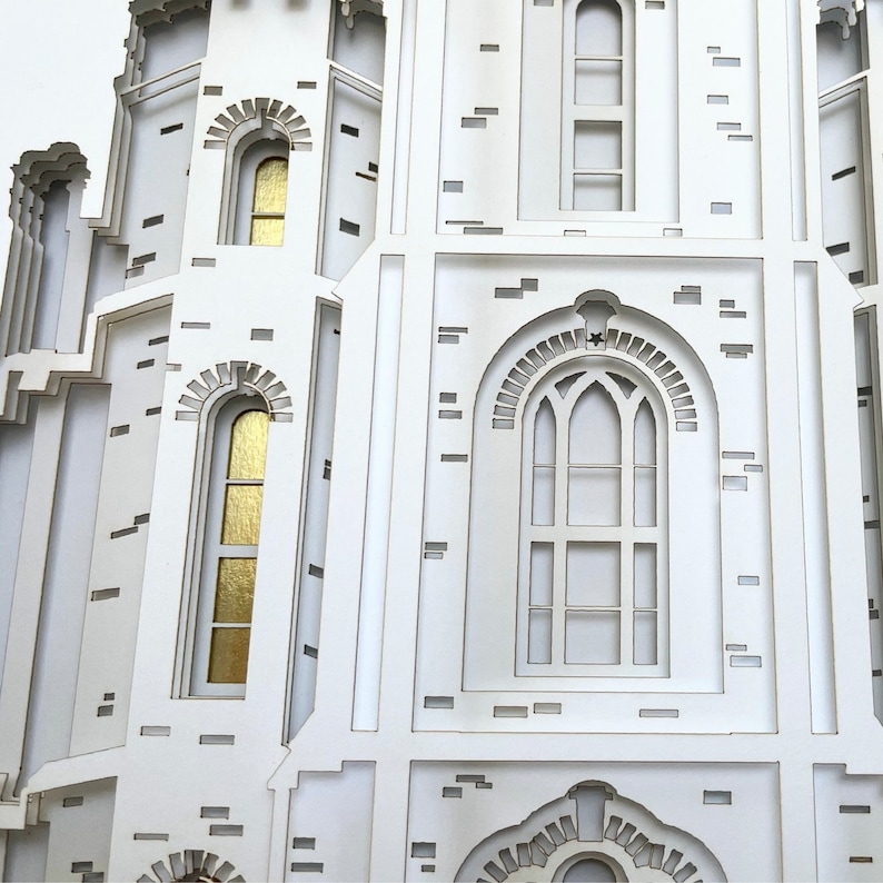 LDS Paper Temple Art of Your Choice - Etsy
