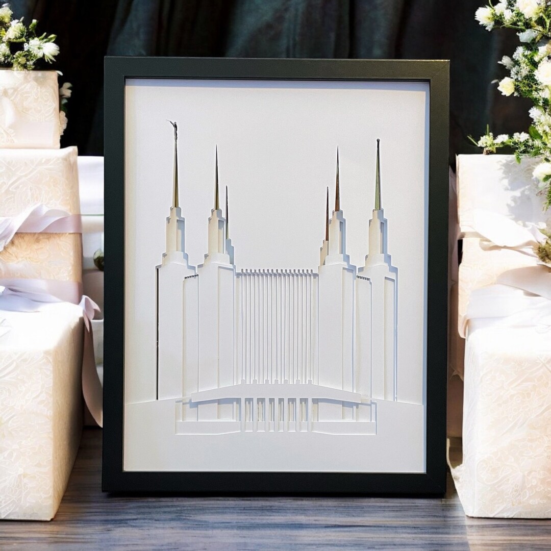 Washington D.C. Temple Art | Paper Cut Temple | Paper Cut Washington DC ...