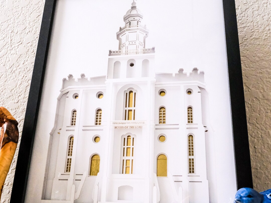 Large Commission Paper Cut Temple of Your Choice Unique Temple Wedding ...