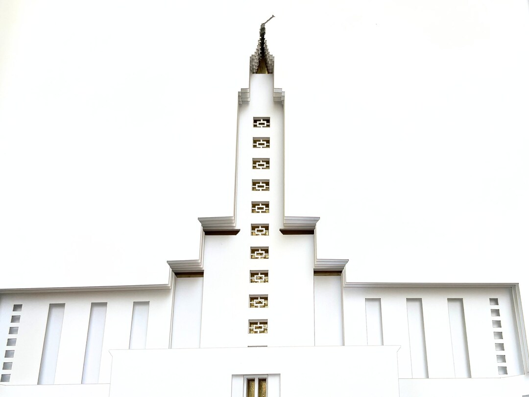 LARGE Los Angeles LDS Temple Art Unique Temple Wedding Gift Temple Art ...