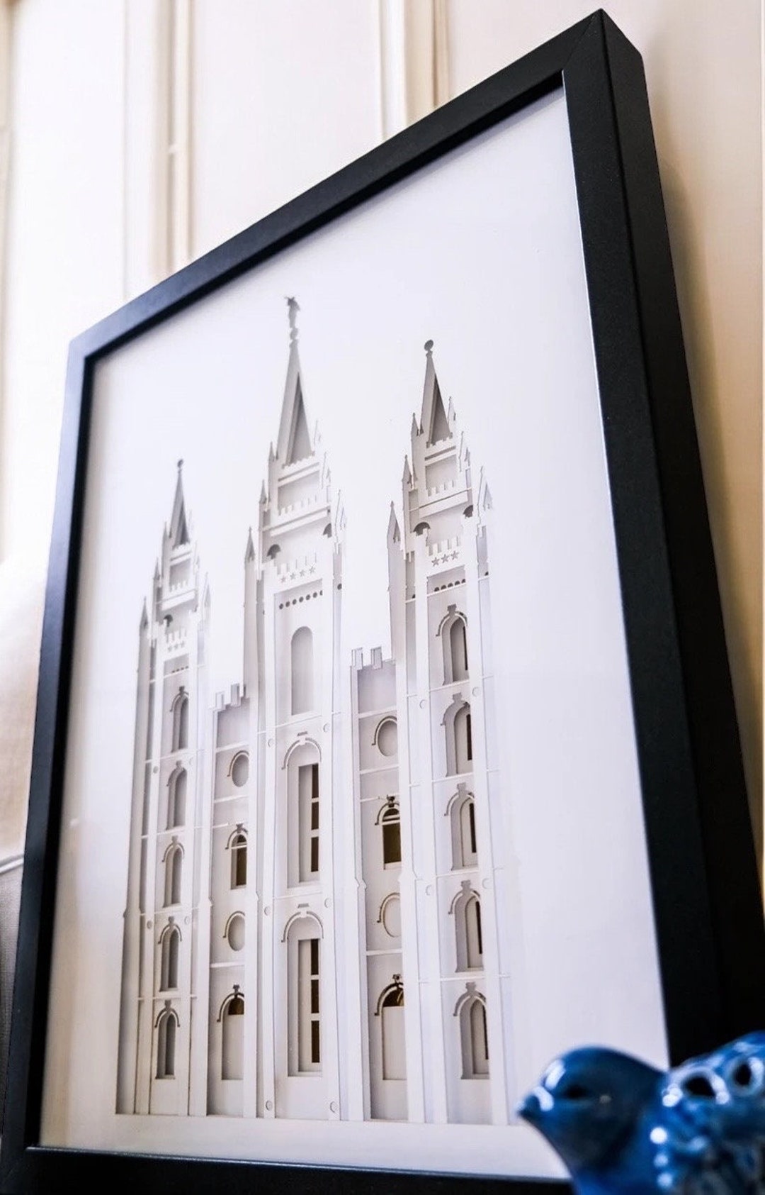3D SLC Temple Art, 5 Layers Paper Temple Art of Salt Lake City, UT - Etsy