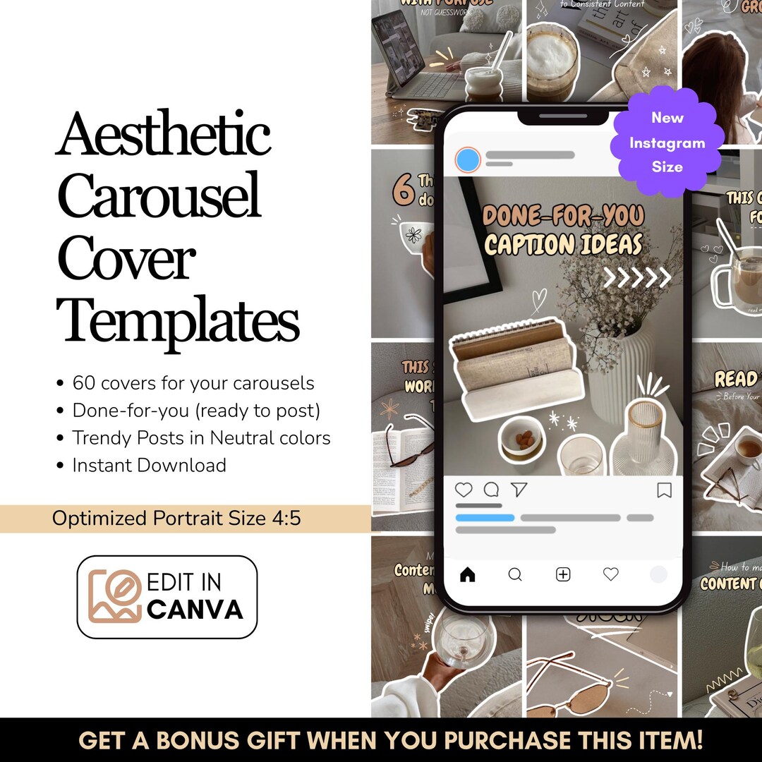 60 Viral Aesthetic Carousel Covers for Social Media Managers and ...
