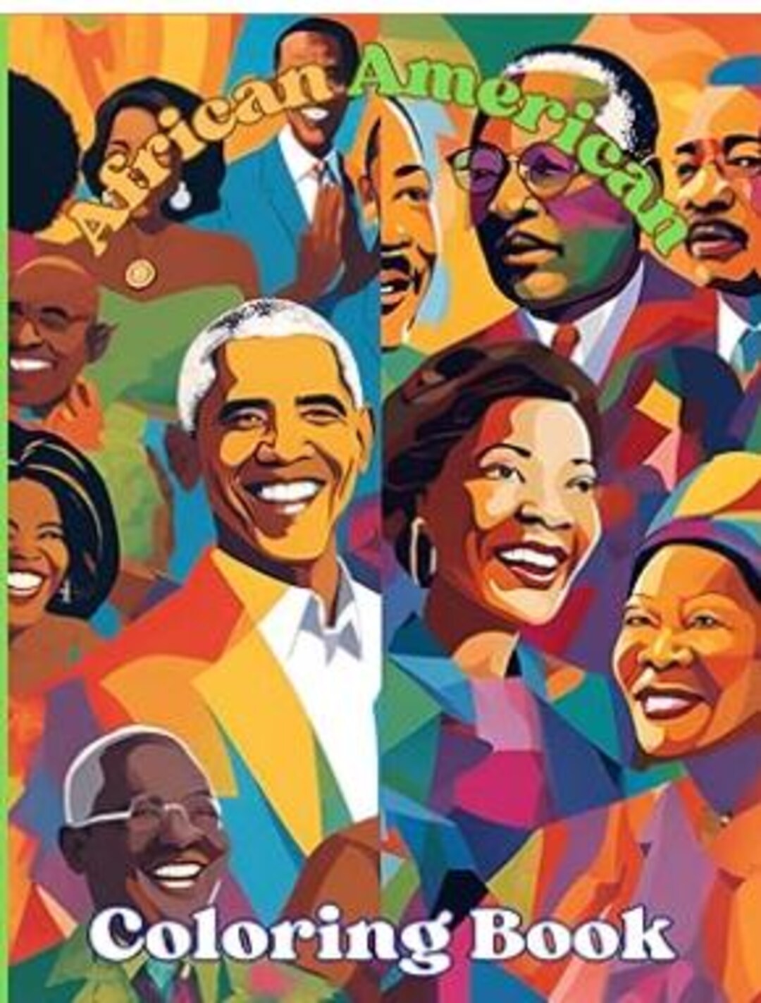 African American Coloring Book: Coloring Book for Kids and Adults; ISBN ...