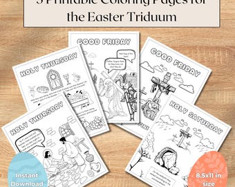 Holy Week Coloring Pages for Kids | Easter Triduum Coloring Pages ...